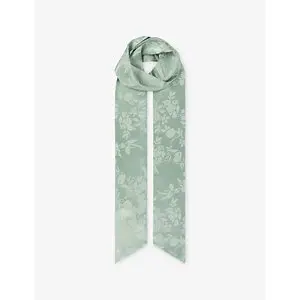 OMNES Scarlett Jacquard Woven Scarf - Sage