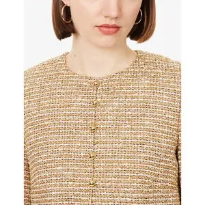 ME+EM Metallic Tweed Jacket