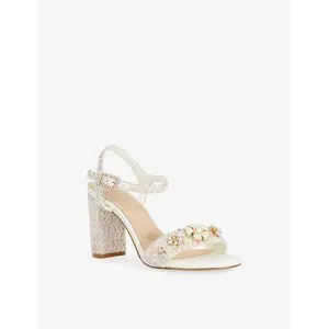 DUNE Woven Heeled Sandals