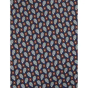 REISS Paisley Print Silk Necktie - Navy