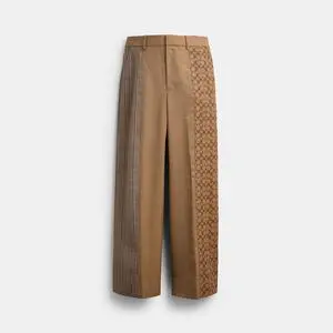 COACH Combo Plaid Tailored Trousers