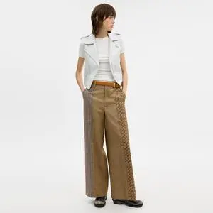 COACH Combo Plaid Tailored Trousers