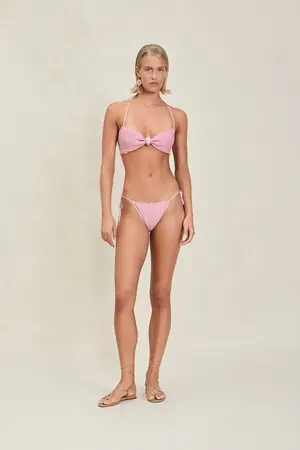 Devon Windsor Kit Knit Bikini Bottom Metallic