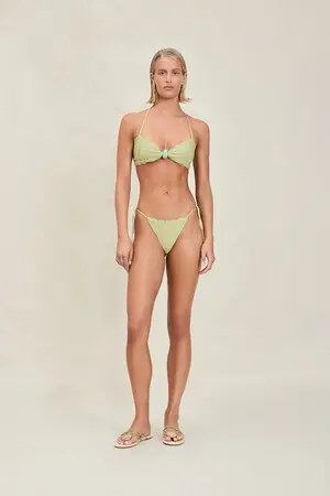 Devon Windsor Kit Knit Bikini Bottom Yellow
