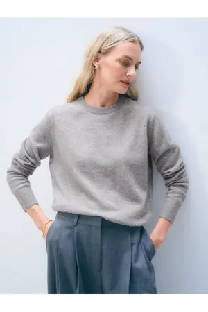 WHITE & WARREN Cashmere Crewneck Sweater