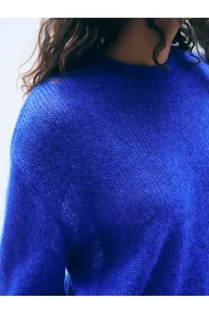 WHITE & WARREN Mohair Luxe Oversized Crewneck
