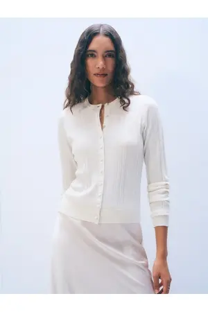 White + Warren Ribbed Cardigans For Women