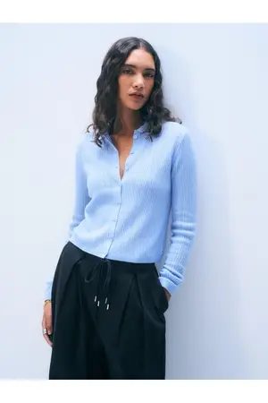 White Warren Collared Tops