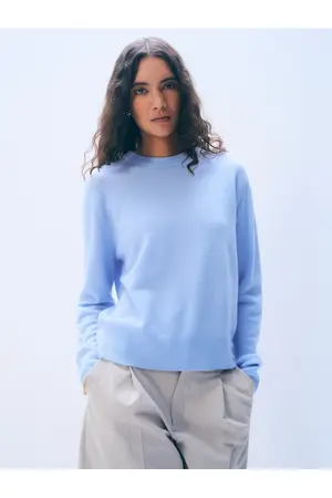 WHITE & WARREN Cashmere Crewneck Sweater