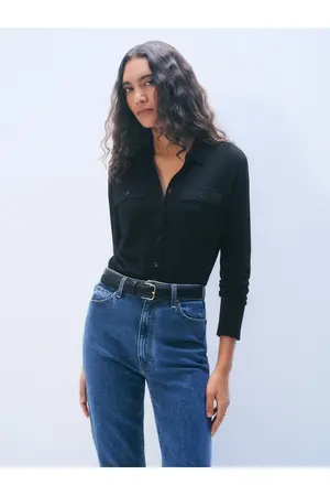 White + Warren Long Sleeve Shirts For Women