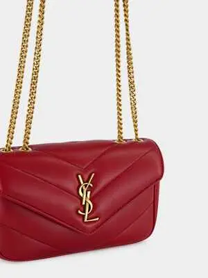 Saint Laurent Loulou Mini Bag - Red