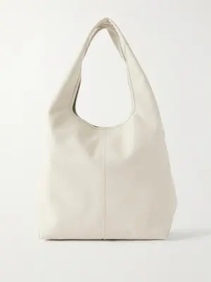 Ami Etienne Leather Shoulder Bag - Neutrals