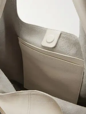 Ami Etienne Leather Shoulder Bag - Neutrals
