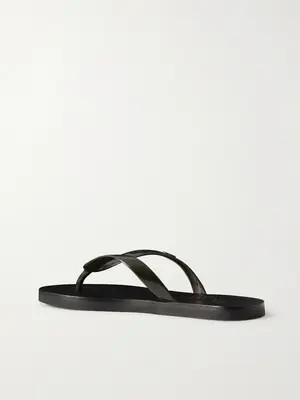 ANCIENT GREEK SANDALS Sayonara Jelly Flip Flops - Black