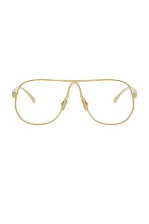 Miu Miu Aviator Eyeglasses - Gold