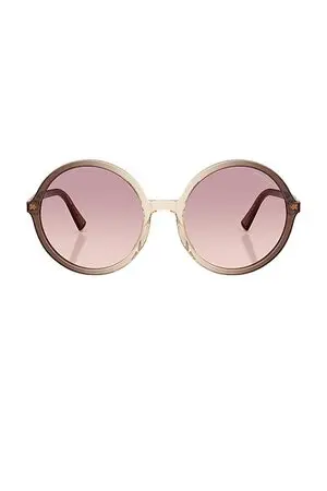 Miu Miu Round Sunglasses - Brown Gradient