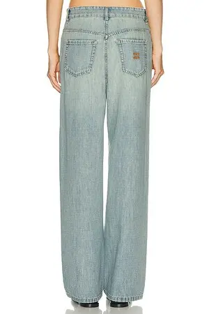 Miu Miu Wide Leg - Celeste
