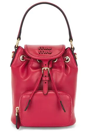 Miu Miu Softy Backpack - Rosso