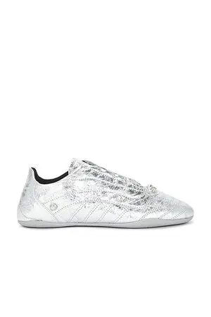Balenciaga Silver Tone Sneakers For Women