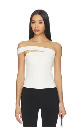 SKIMS Cotton Jersey One Shoulder Tube Top - Marble