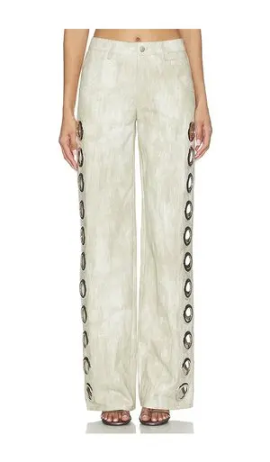 BY.DYLN Archer Grommet Detailed Jeans