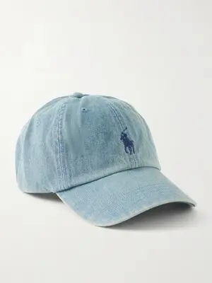 Polo Ralph Lauren Logo-embroidered Denim Baseball Cap - Blue