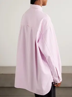 AGOLDE Maria Mcmanus Oversized Organic Denim Shirt - Pink