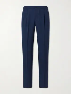 Rubinacci Straight-leg Linen Trousers