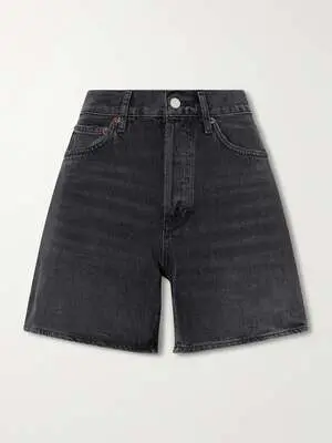 AGOLDE Dame Denim Shorts - Black