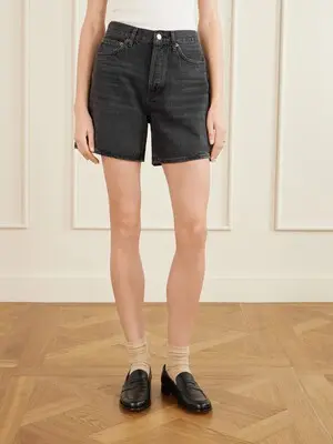 AGOLDE Dame Denim Shorts - Black