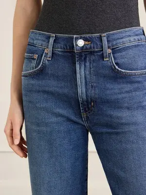 AGOLDE The Harper Crop Recycled Straight-leg Jeans - Blue