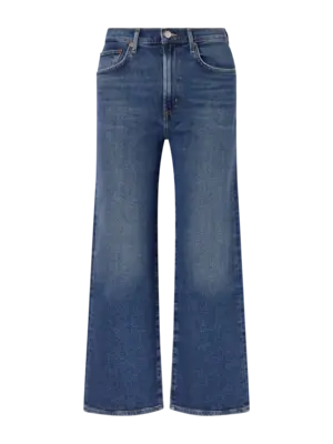 AGOLDE The Harper Crop Recycled Straight-leg Jeans - Blue
