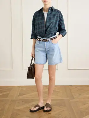 AGOLDE Dame Denim Shorts - Blue