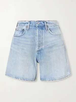 AGOLDE Dame Denim Shorts - Mid Denim