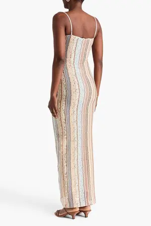 Missoni Metallic Crochet-knit Maxi Dress