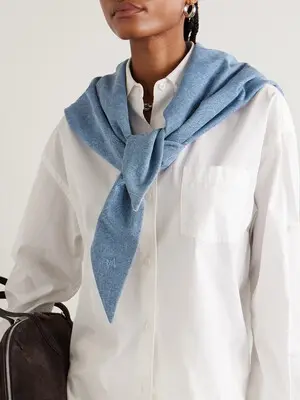 AGOLDE Maria Mcmanus Organic And Recycled Denim Scarf - Blue