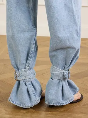 AGOLDE Belted Straight-leg Jeans