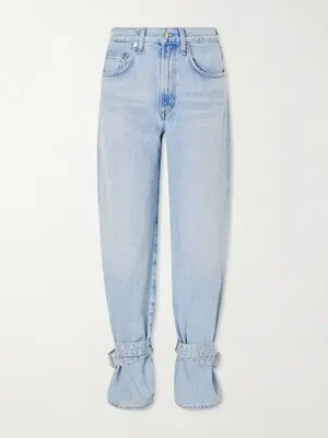 AGOLDE Belted Straight-leg Jeans - Blue