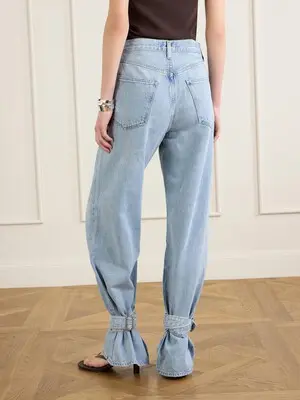 AGOLDE Belted Straight-leg Jeans - Blue