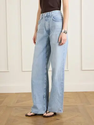 AGOLDE Belted Straight-leg Jeans - Blue
