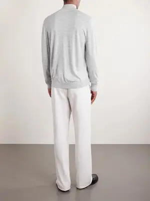 Eleventy Wool Half-zip Sweater