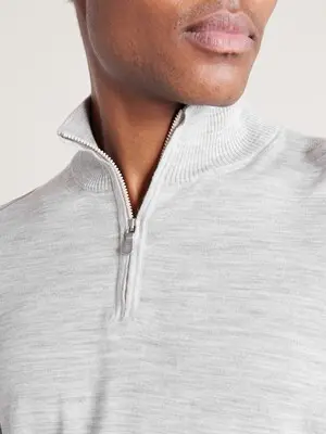 Eleventy Wool Half-zip Sweater