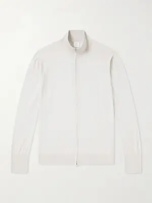 Eleventy Wool Zip-up Cardigan - Neutrals