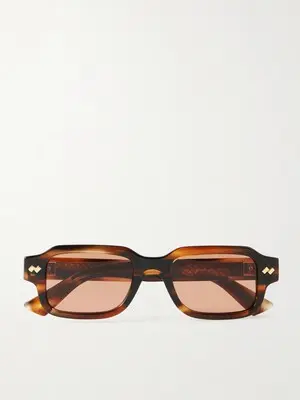 Bottega Veneta Intrecciato Square-frame Sunglasses - Brown