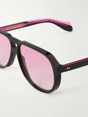 CUTLER AND GROSS Aviator-style Acetate Sunglasses