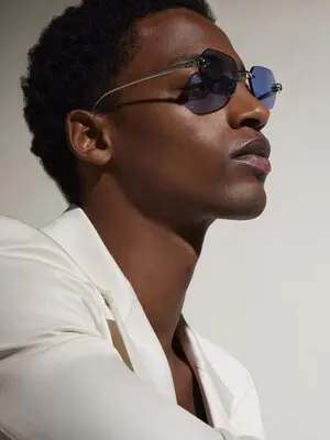 Cartier Panthère De Rimless Sunglasses