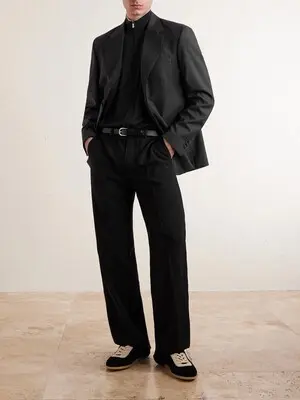 Eleventy Wool Zip-up Cardigan - Black