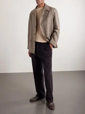 Thom Sweeney Cashmere And Silk-blend Knitted T-shirt