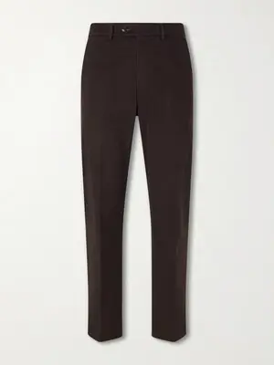 Purdey Straight-leg Stretch Cotton-twill Trousers