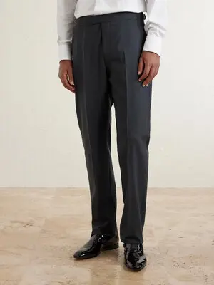 FAVOURBROOK Dalton Slim-fit Straight-leg Stretch-wool Tuxedo Trousers